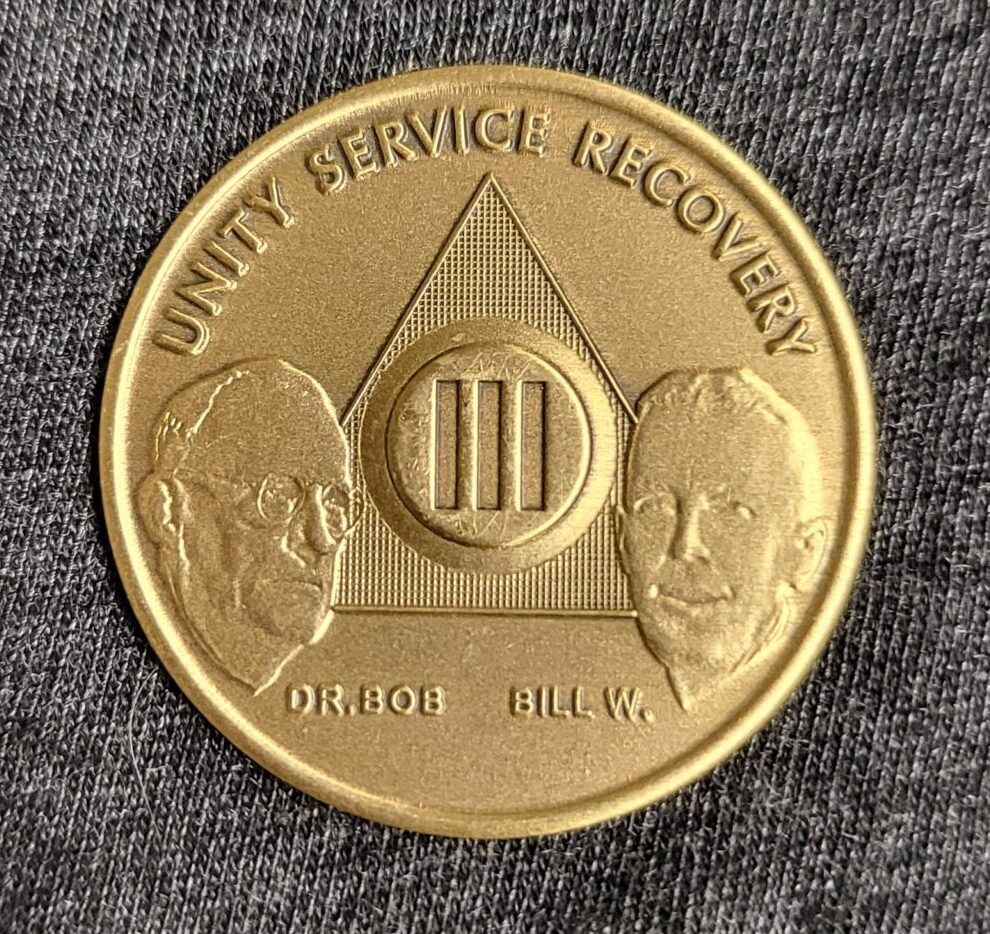 3 Yrs Bill and Bob Bronze Medallion | Memphis Area Intergroup Association